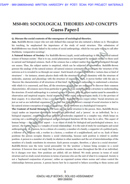 IGNOU MSO-1 Guess Paper Solved English Medium - IGNOU Solved Assignment ...