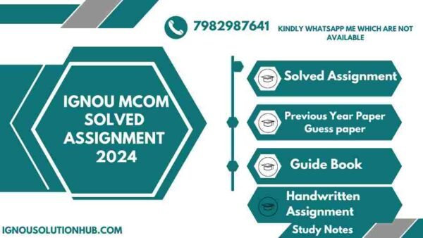 IGNOU MCOM Solved Assignment 2024 - IGNOU Solved Assignment 2023-24 ... IGNOU MCOM Solved Assignment 2024 - IGNOU Solved Assignment 2023-24 ...