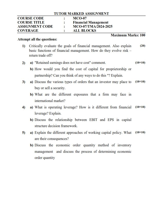 IGNOU MCO-07 Solved Assignment 2024-25 English Medium - IGNOU Solved ... IGNOU MCO-07 Solved Assignment 2024-25 English Medium - IGNOU Solved ...