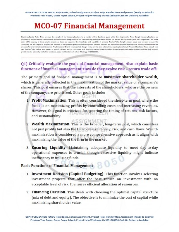 IGNOU MCO-07 Solved Assignment 2024-25 English Medium - IGNOU Solved ... IGNOU MCO-07 Solved Assignment 2024-25 English Medium - IGNOU Solved ...